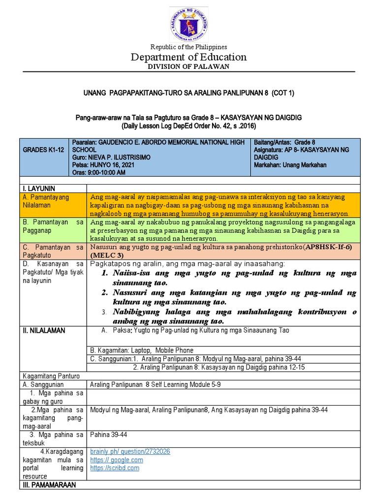 Cot 1 Arpan 8 | PDF