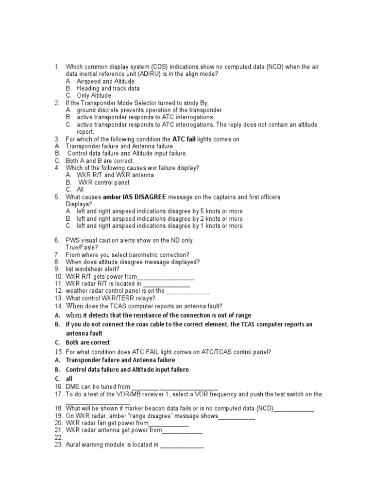 Ata 34 | PDF | Transponder (Aeronautics) | Radar
