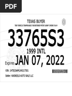 Temporary License Plate Receipt Template | PDF | Land Transport ...