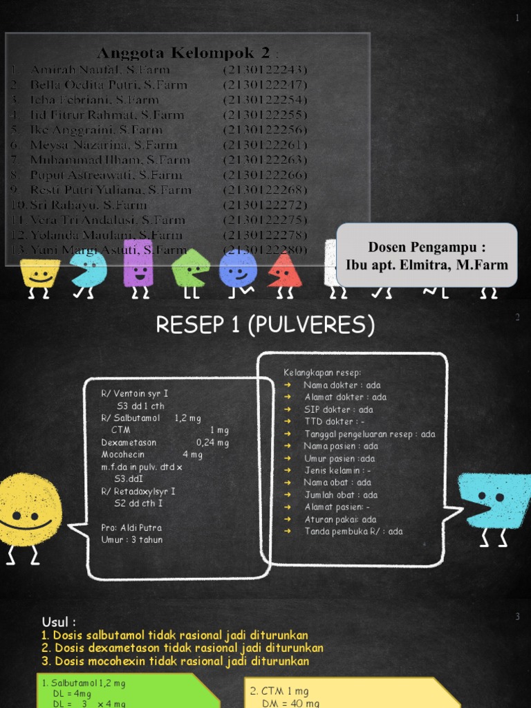 Compounding & Dispensing Kel 2 (Dosis Resep) FIX | PDF