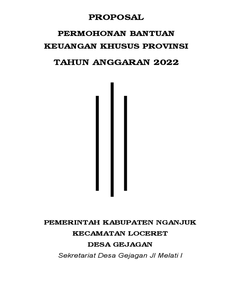 Proposal BKK Provinsi Full-Dikonversi | PDF