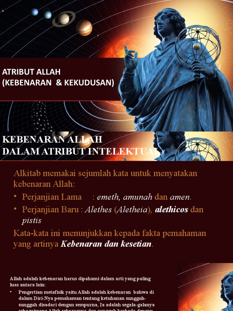 Atribut Allah (Kebenaran Dan Kekudusan Allah) | PDF