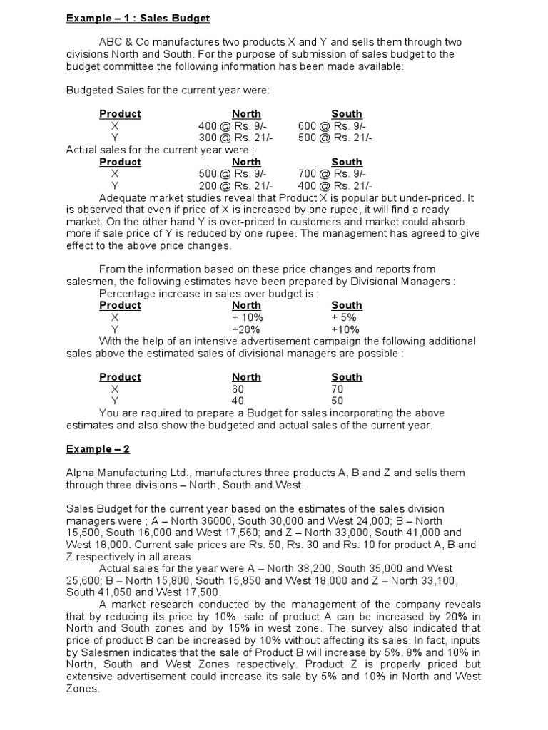 Budget Problems CW | PDF | Sales | Credit
