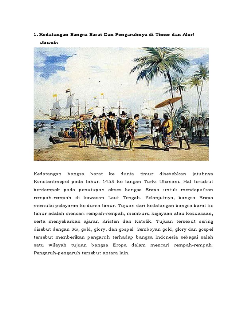 Pengaruh Kedatangan Bangsa Barat di Timor | PDF
