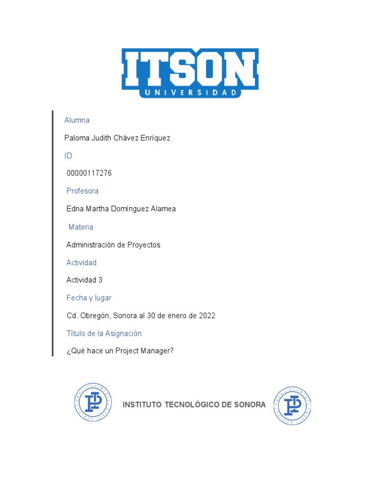 Funciones Clave de un Project Manager | PDF