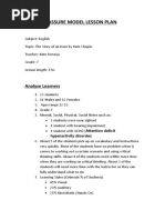 Assure Model Lesson Plan | PDF | Teachers | Reading Comprehension