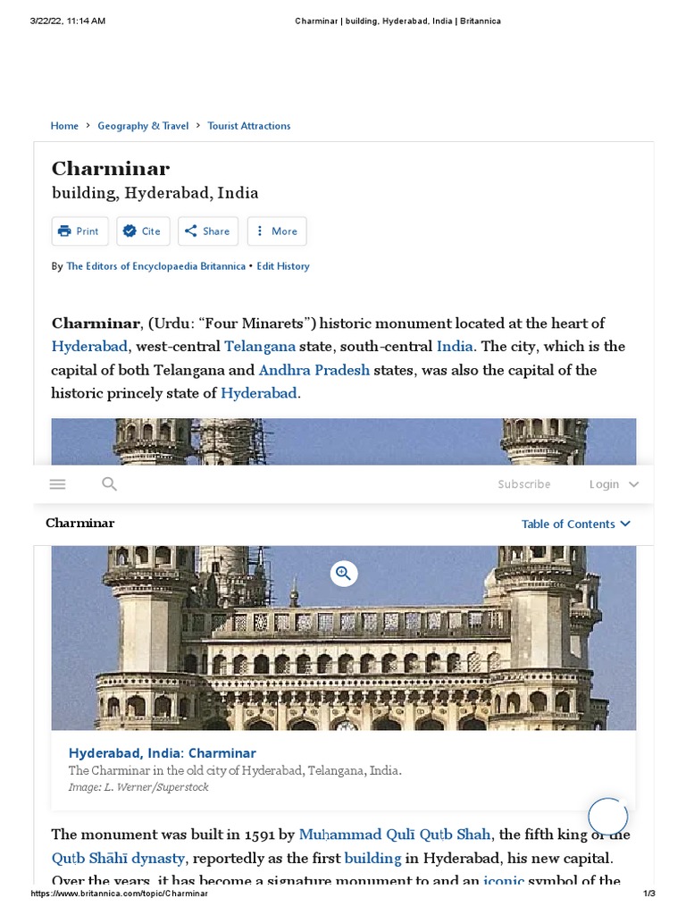 Charminar | PDF | Architectural Design | Architecture