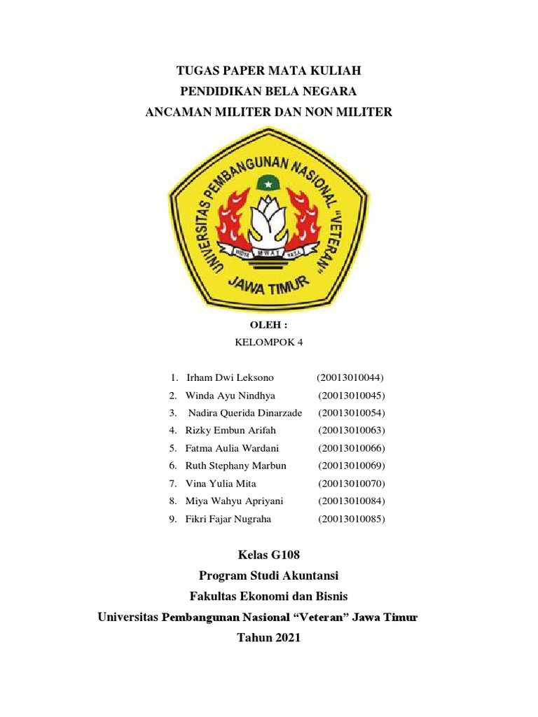 Paper PBN Ix - Kelompok 4 - Bela Negara G108 | PDF