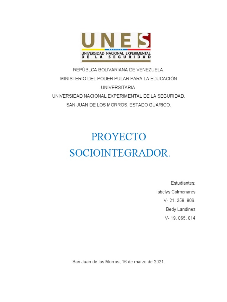 Proyecto Socio Integrador | PDF | Aprendizaje | Cognición