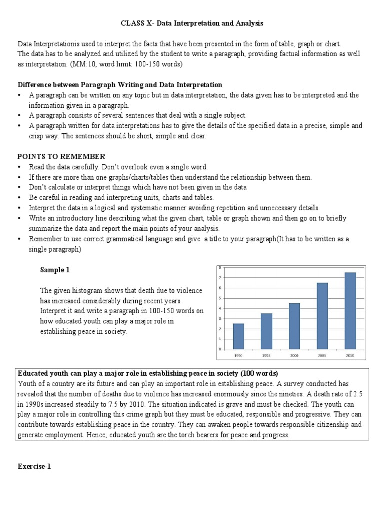 CLASS X-Data Interpretation and Analysis | PDF | Data | Cognition