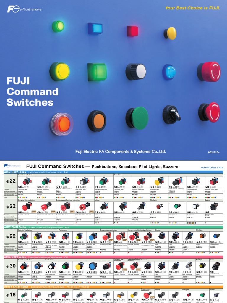 Fuji Command Switches: Your Best Choice Is FUJI | PDF | Alternating ...