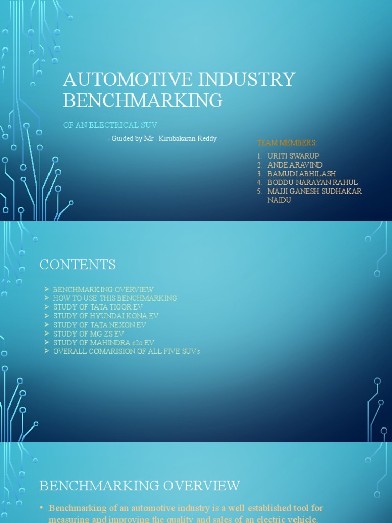 Automotive Industry Benchmarking | PDF | Electric Vehicle | Vehicles