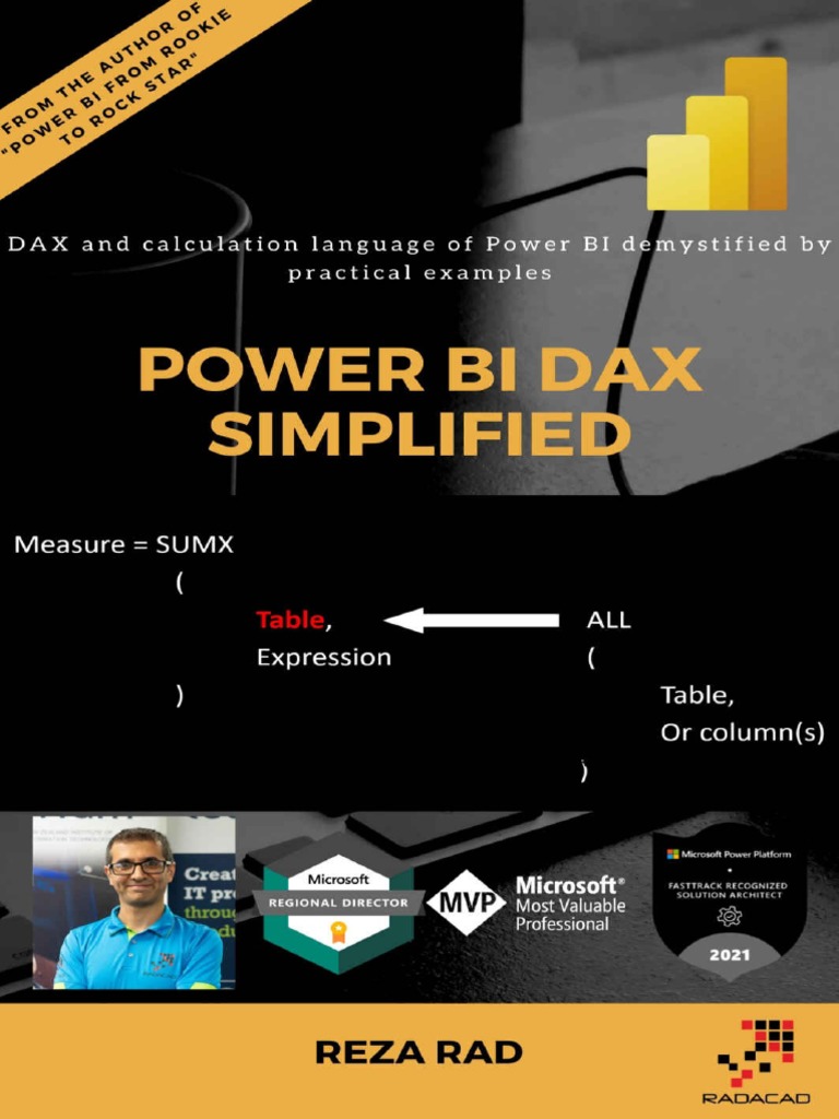 Power BI DAX Simplified B099SBN1XP | Download Free PDF | Data | Computer Programming