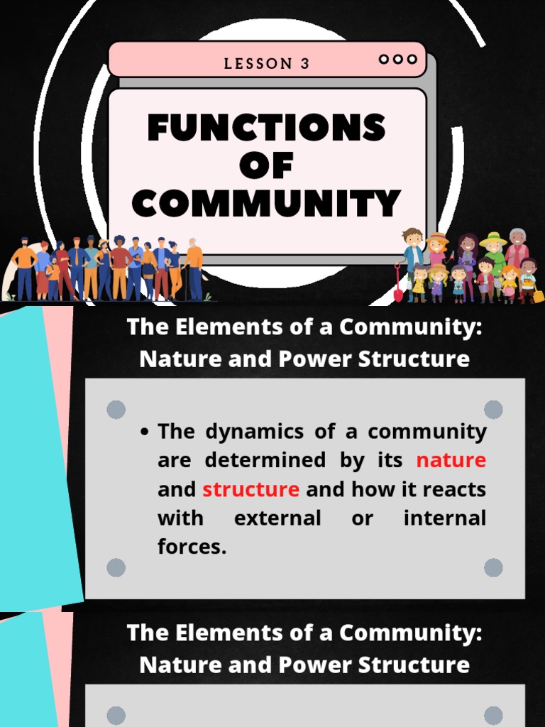 CESC - Lesson 3 Functions of Community | Download Free PDF | Power ...