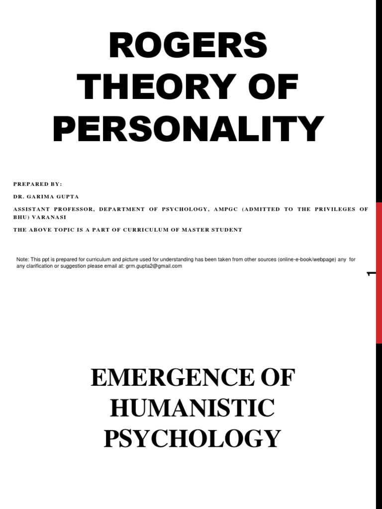 Carl Rogers' Theory of Self-Actualization | PDF | Self Actualization ...