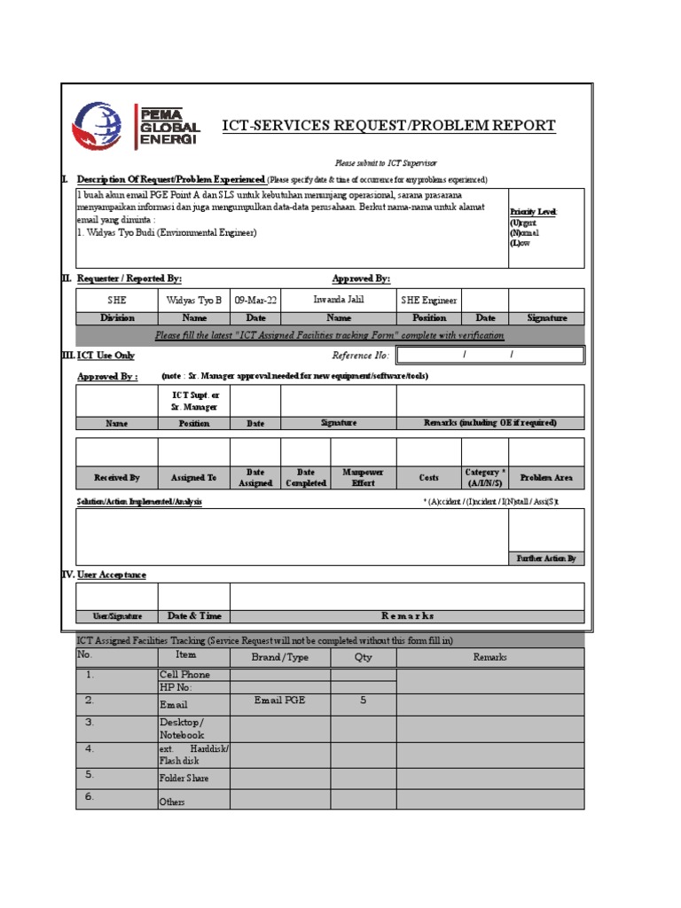 NEW PGE ICT Request Form | PDF | Computer Architecture | Computer Science