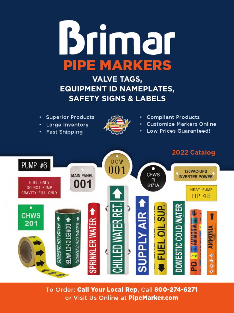 Brimar Pipemarker Catalog | PDF