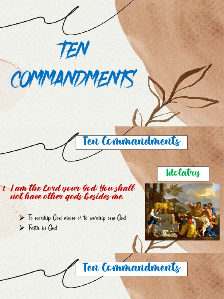 Ten Commandments & Making Moral Decisions | PDF | Ten Commandments | Virtue