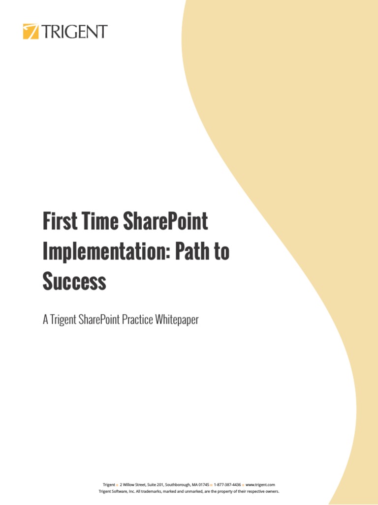 First-Time SharePoint Implementation Guide | PDF | Share Point ...