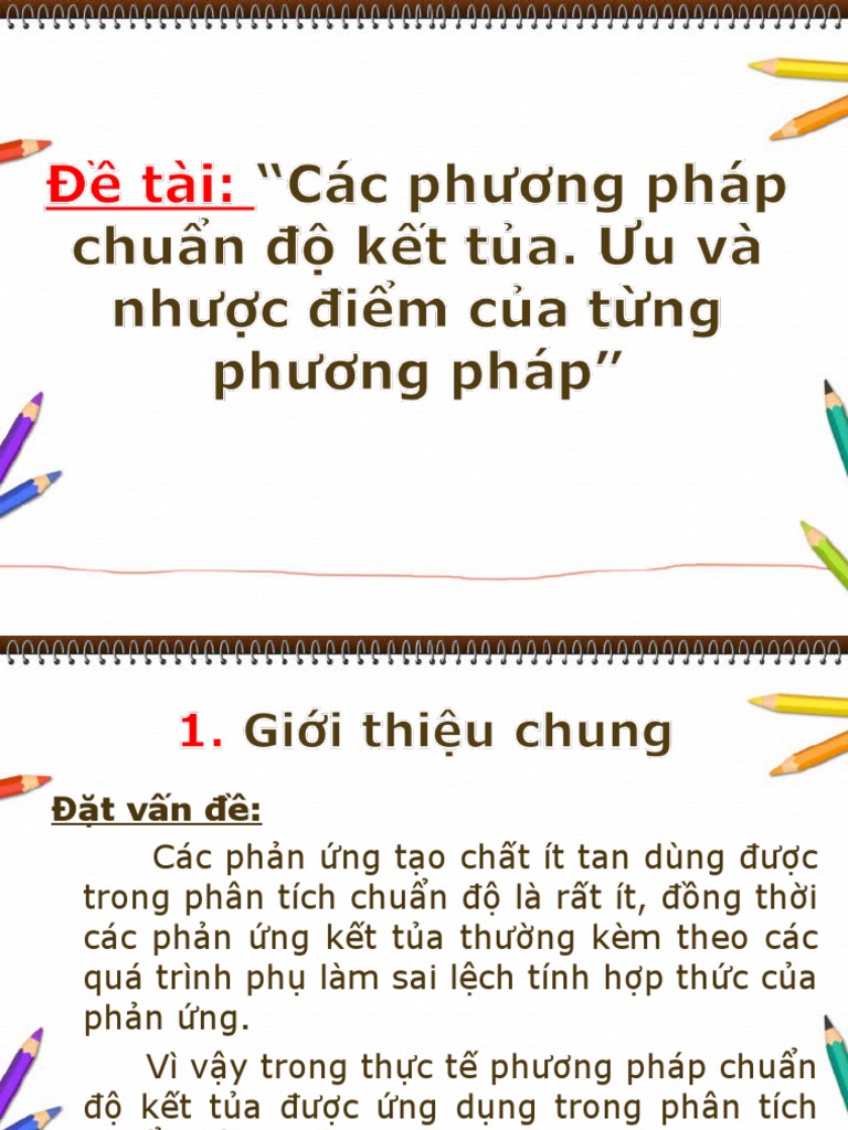 (123doc) Cac Phuong Phap Chuan Do Ket Tua Uu Va Nhuoc Diem Cua Tung Phuong Phap | PDF