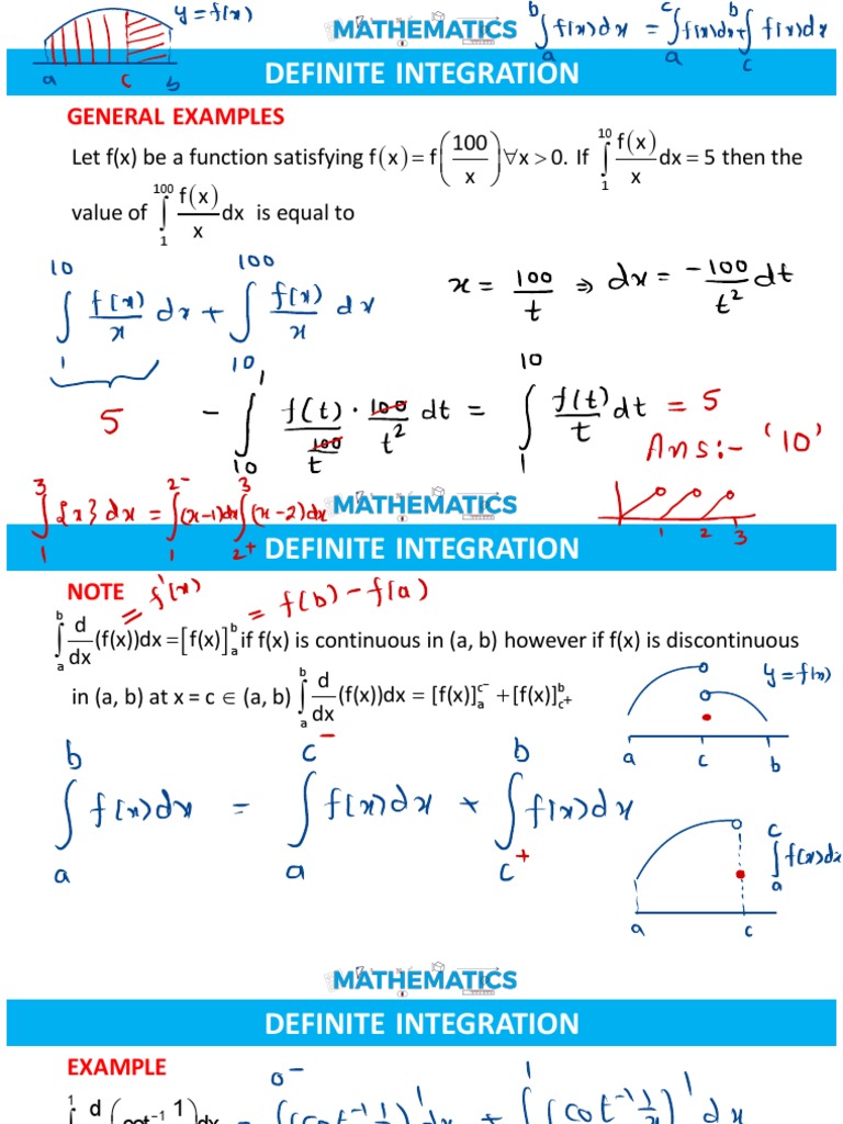 YE T DT: Definite Integration | PDF | Mathematical Analysis | Mathematical Objects