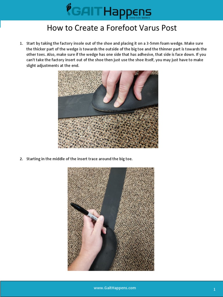 GH How To Create A Forefoot Varus Post | PDF
