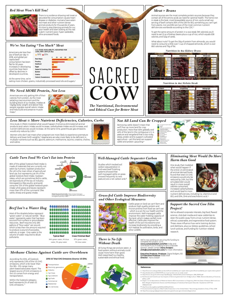 Sacred Cow Flyer | PDF | Meat | Beef