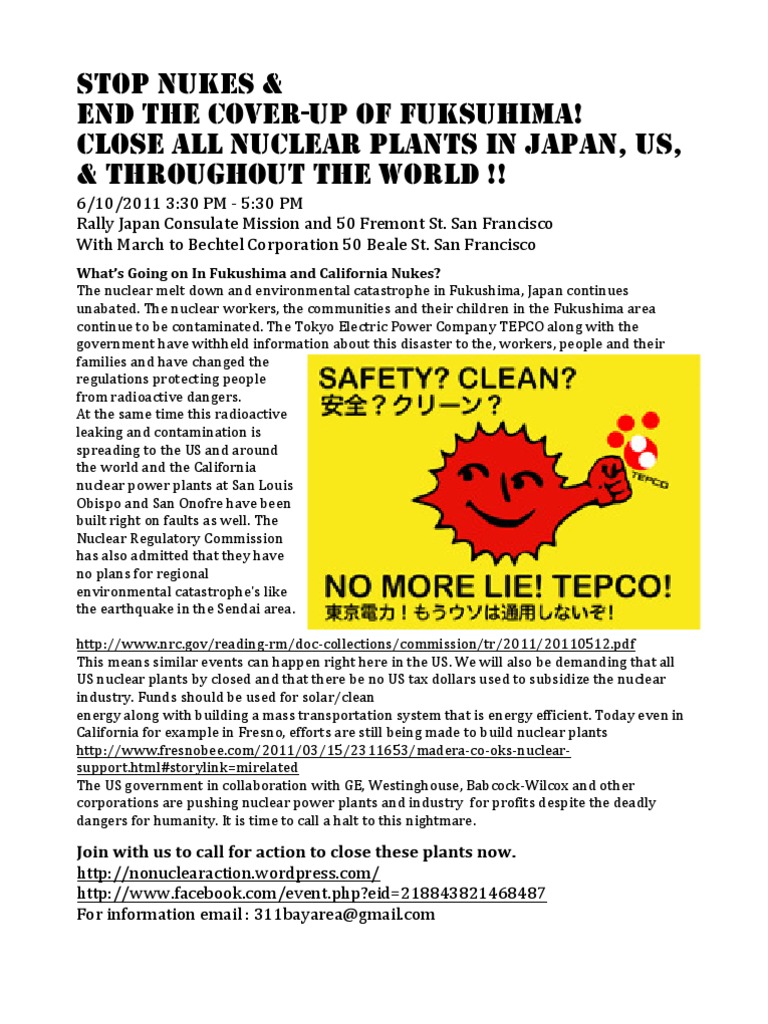 610 611 SF Nyc | PDF | Timeline Of The Fukushima Daiichi Nuclear ...