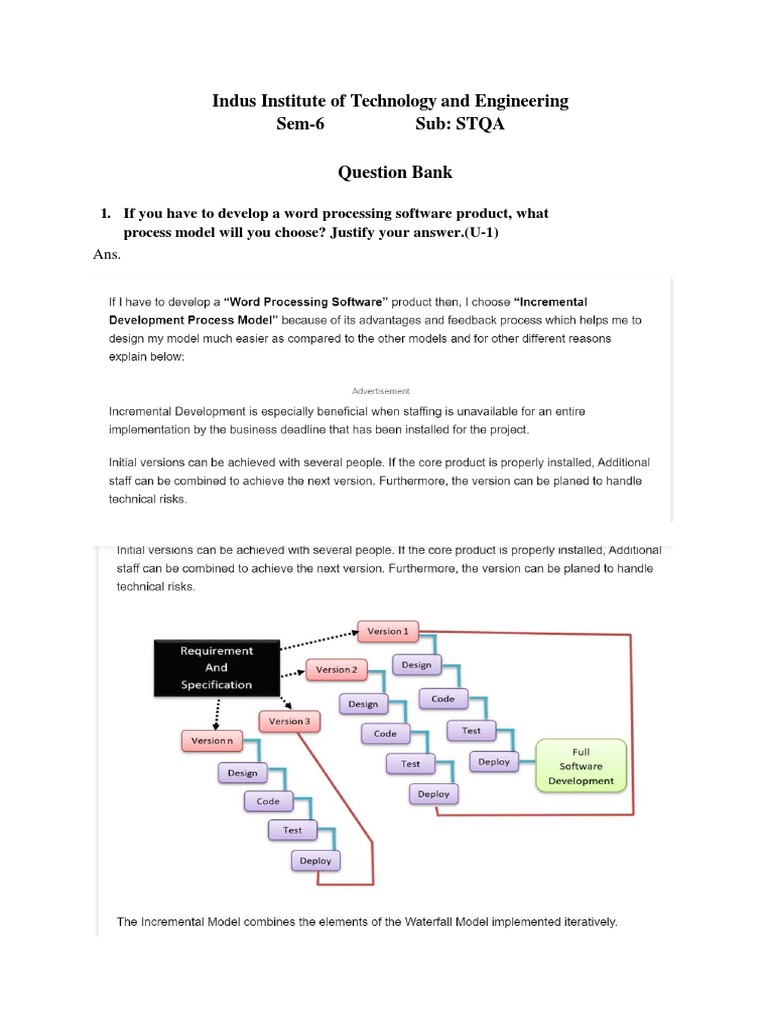 Question Bank STQA-Answers | PDF