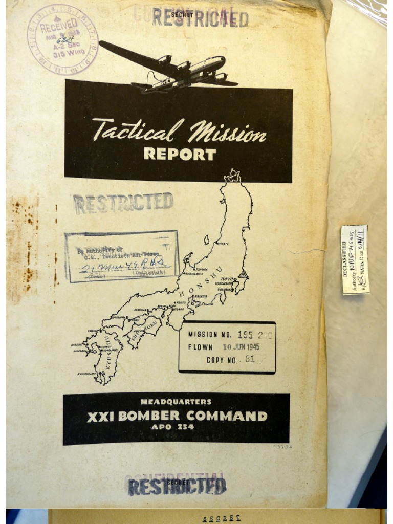 21st Bomber Command Tactical Mission Report 195, 200 | PDF | Military ...