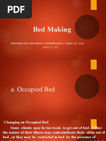 Prepare Bed For Occupancy | PDF | Bedding | Bed