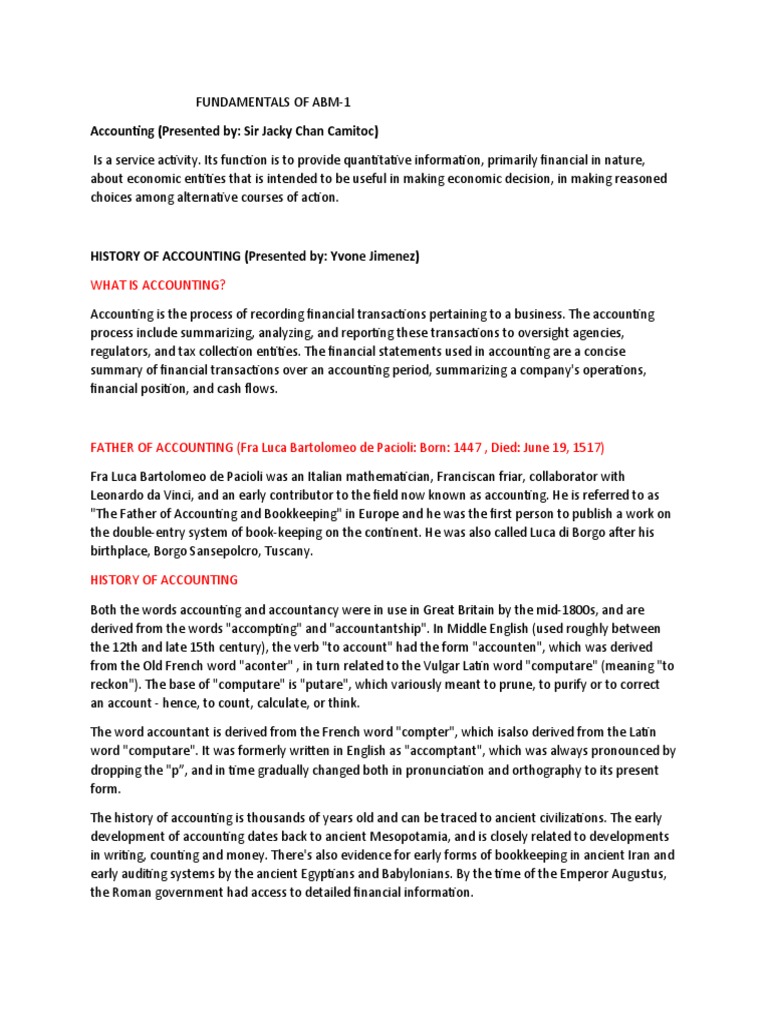 Fundamentals of Abm 1 (Module 1) | PDF | Accounting | Loans