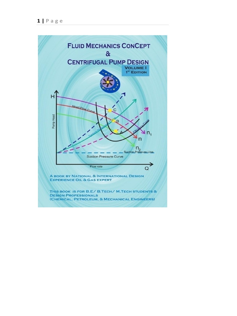 Fluid Mechanics Concept & Centrifugal Pump Design | PDF | Pump | Flow ...