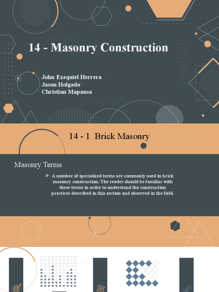 14 Masonry ConstructionMethods | PDF | Masonry | Concrete