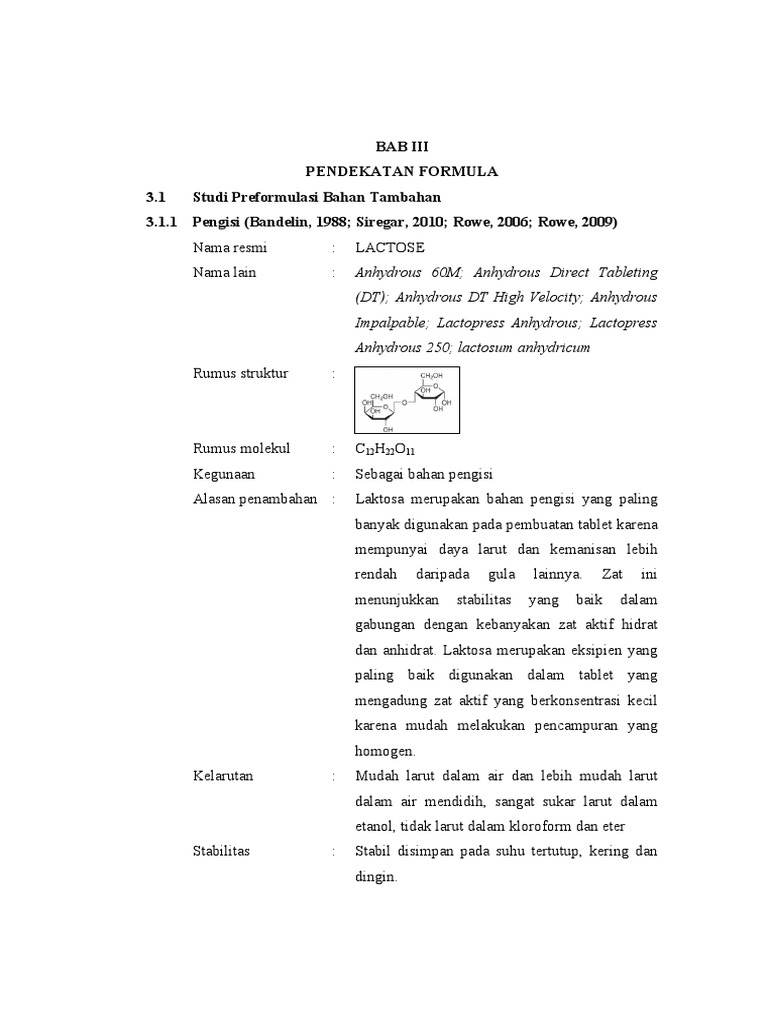 Bab III Tablet | PDF