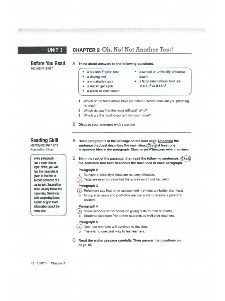Unit 1 Reading Key 2nd Chapter | PDF