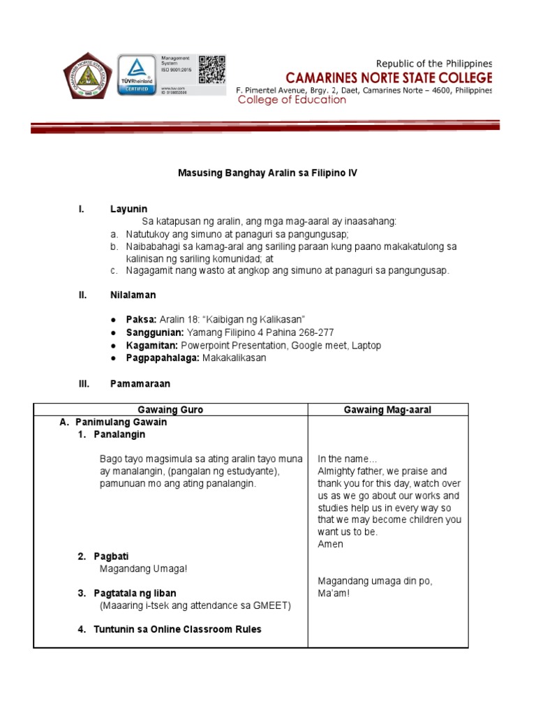 Fil 4 DLP | PDF