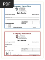 COUNTER RECEIPT - Template | PDF | Payments | Cheque