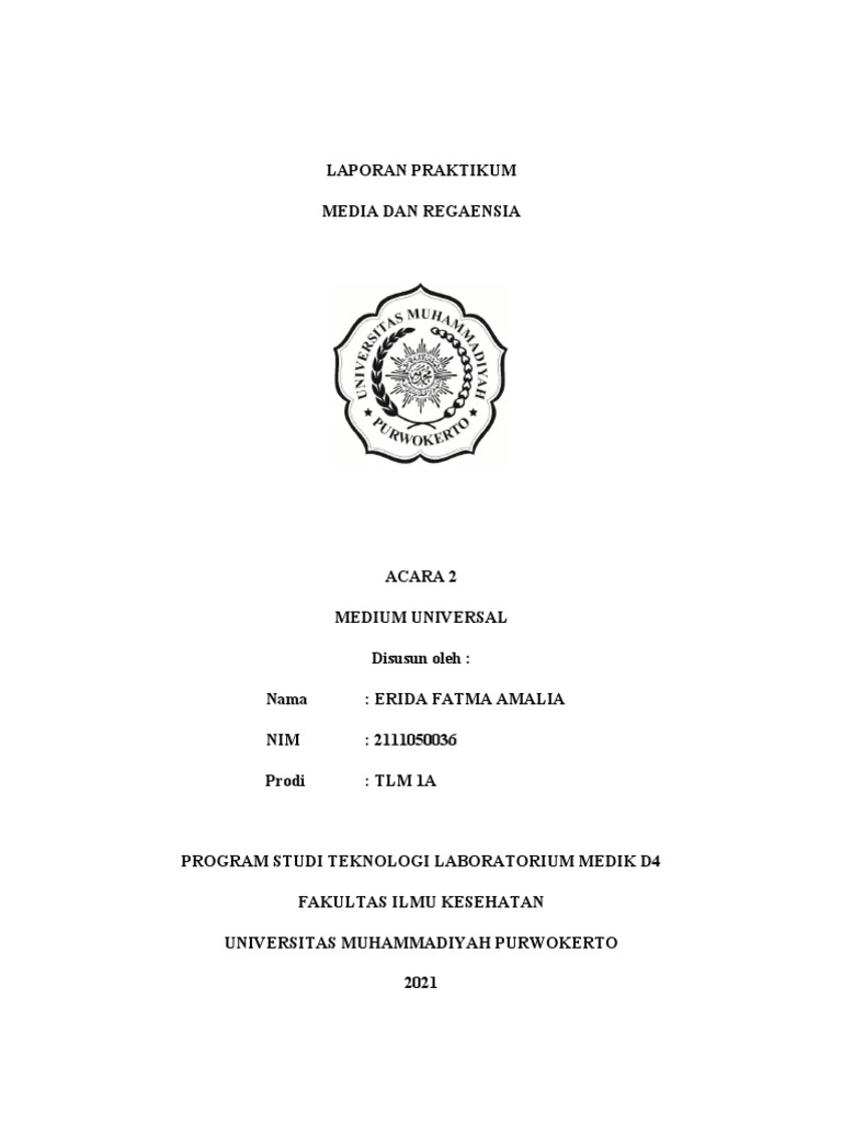 Format Laprak Medreg Universal | PDF