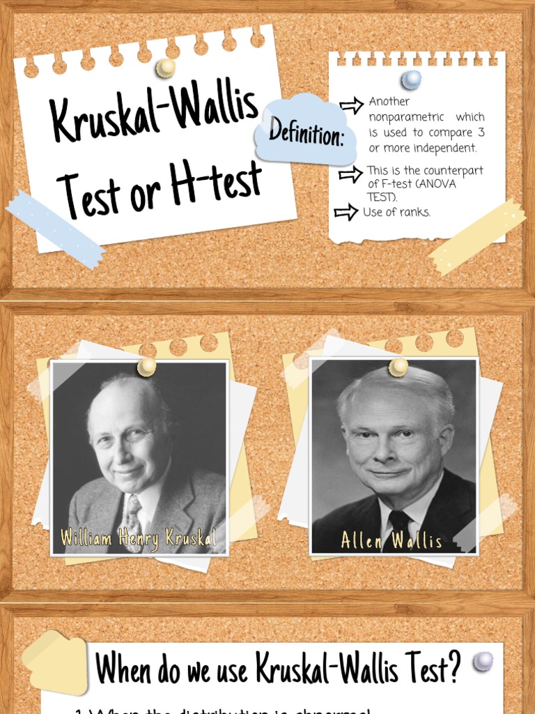 Kruskal Wallis Test | PDF | Statistical Hypothesis Testing | F Test