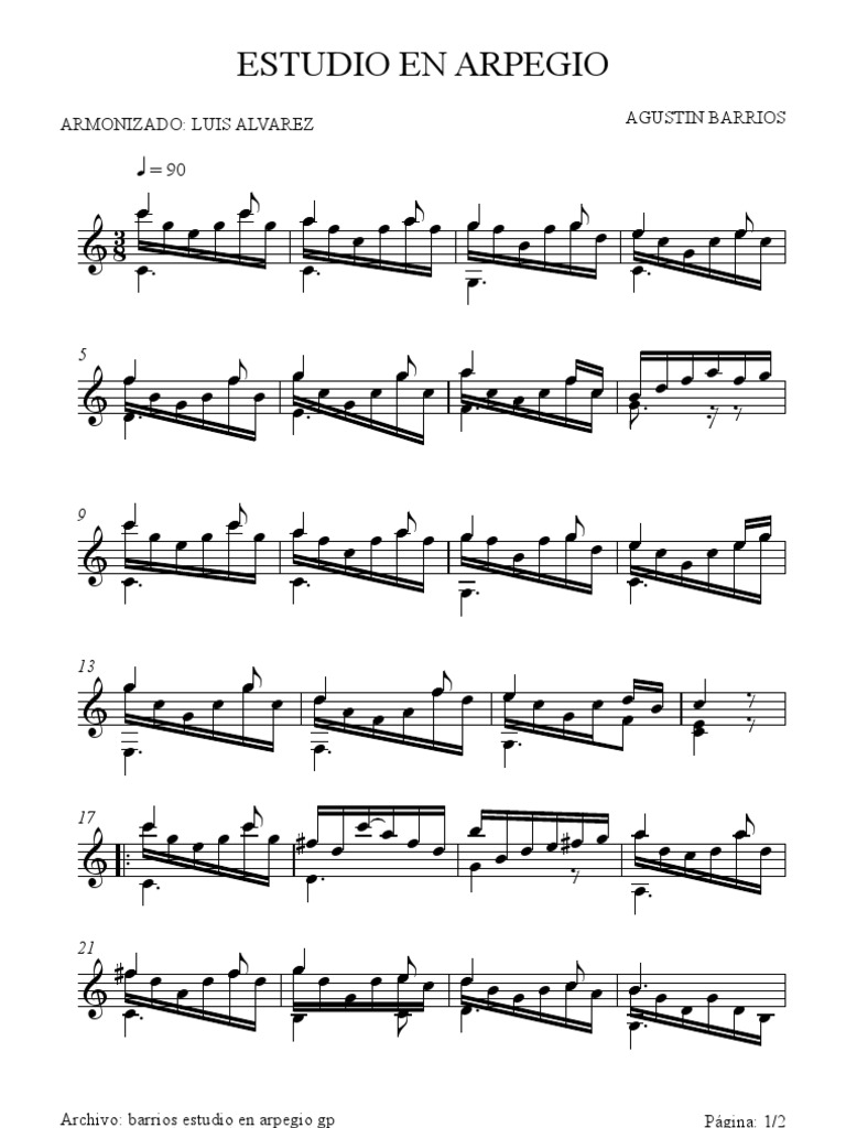 Barrios Estudio en Arpegio GP | PDF