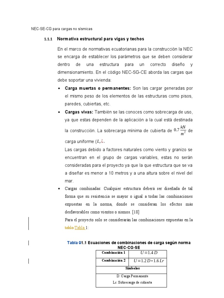 Nec Norma Techos | PDF | Viga (Estructura) | Ingeniería mecánica