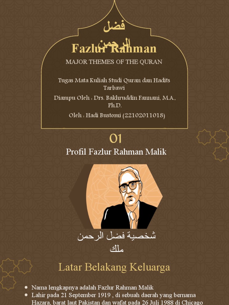 Fazlur Rahman - Major Themes of The Quran | PDF | Agama & Spiritualitas