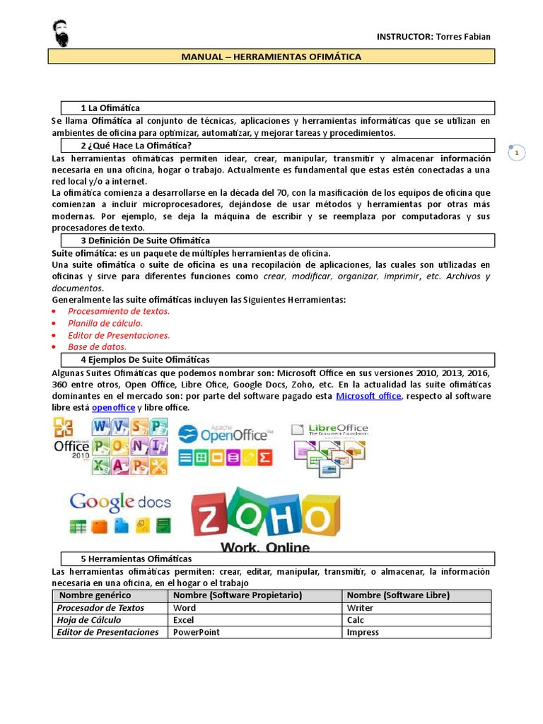 Manual - 2 Herramientas Ofimaticas | PDF | Informática