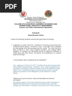 Mexican Customs Form | PDF | Customs | Trade