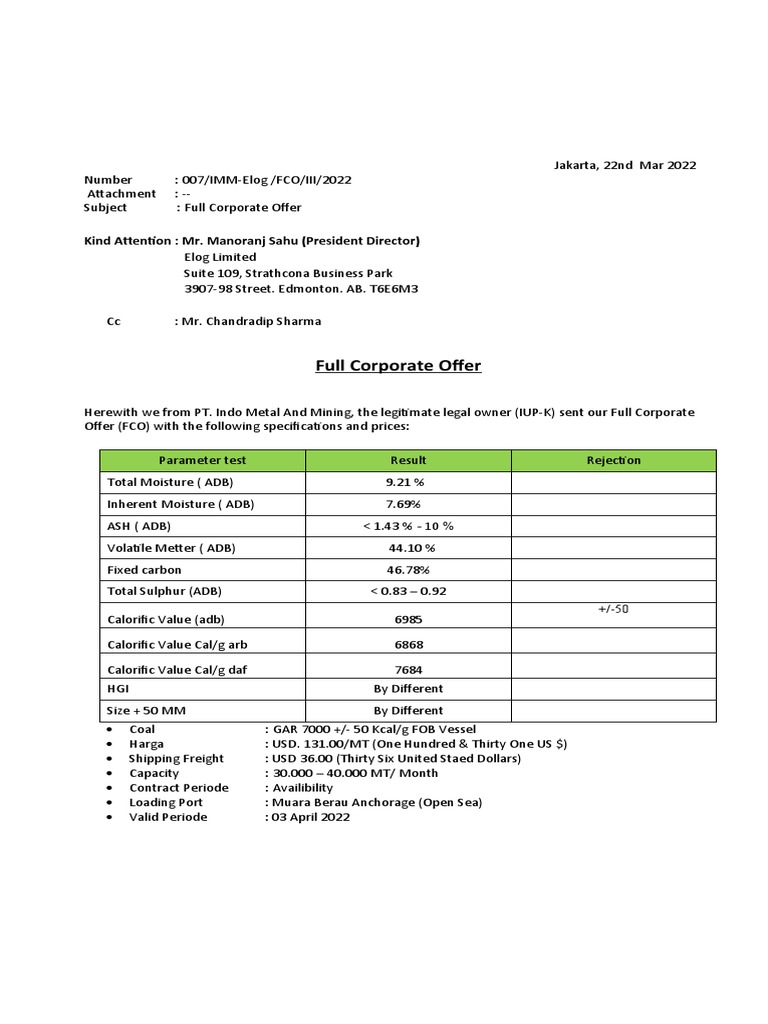 Tata Full Corporate Offer (FCO) 7000++ | PDF