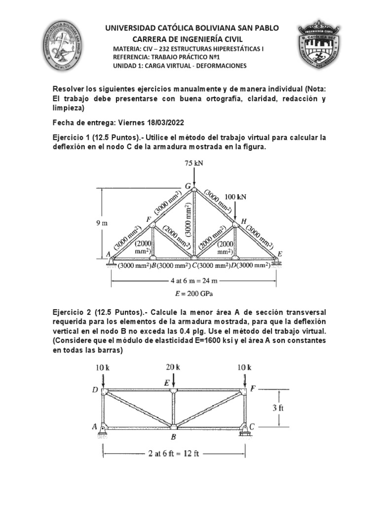 Hiperestatica Practico | PDF | Viga (Estructura) | Braguero