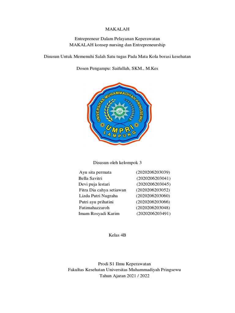 Makalah Kelompok 3 Enterprener | PDF