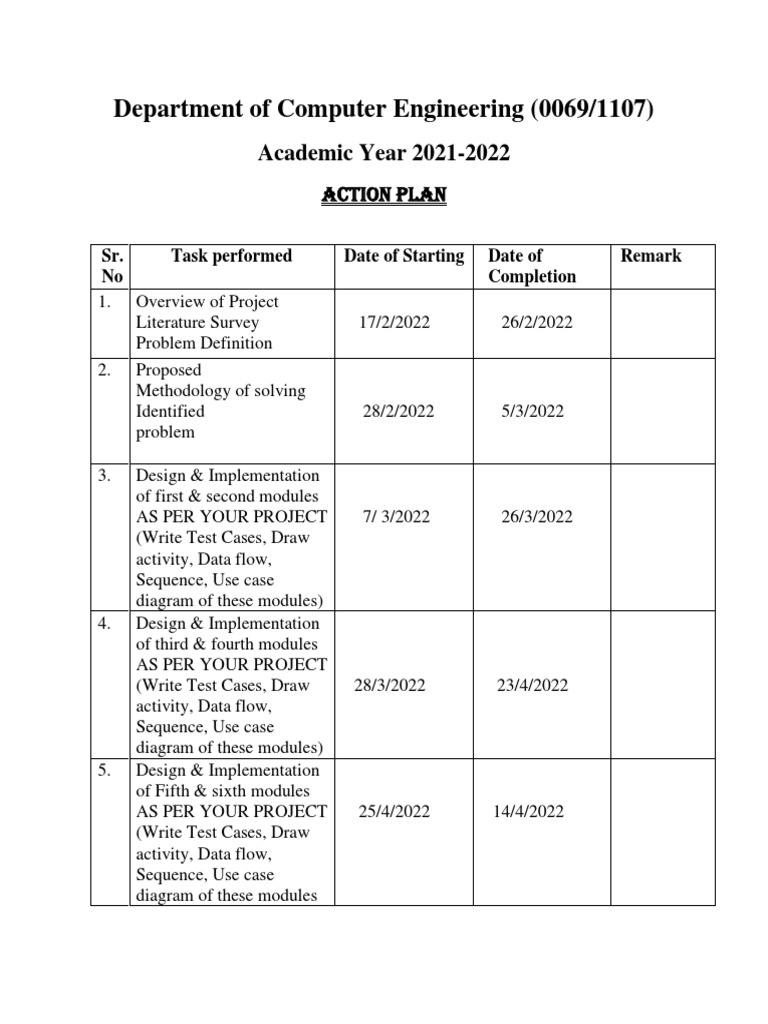 Department of Computer Engineering (0069/1107) : Academic Year 2021 ...
