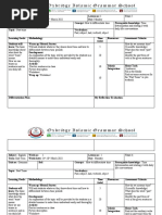 HighScope Lesson Plan Sheet | PDF